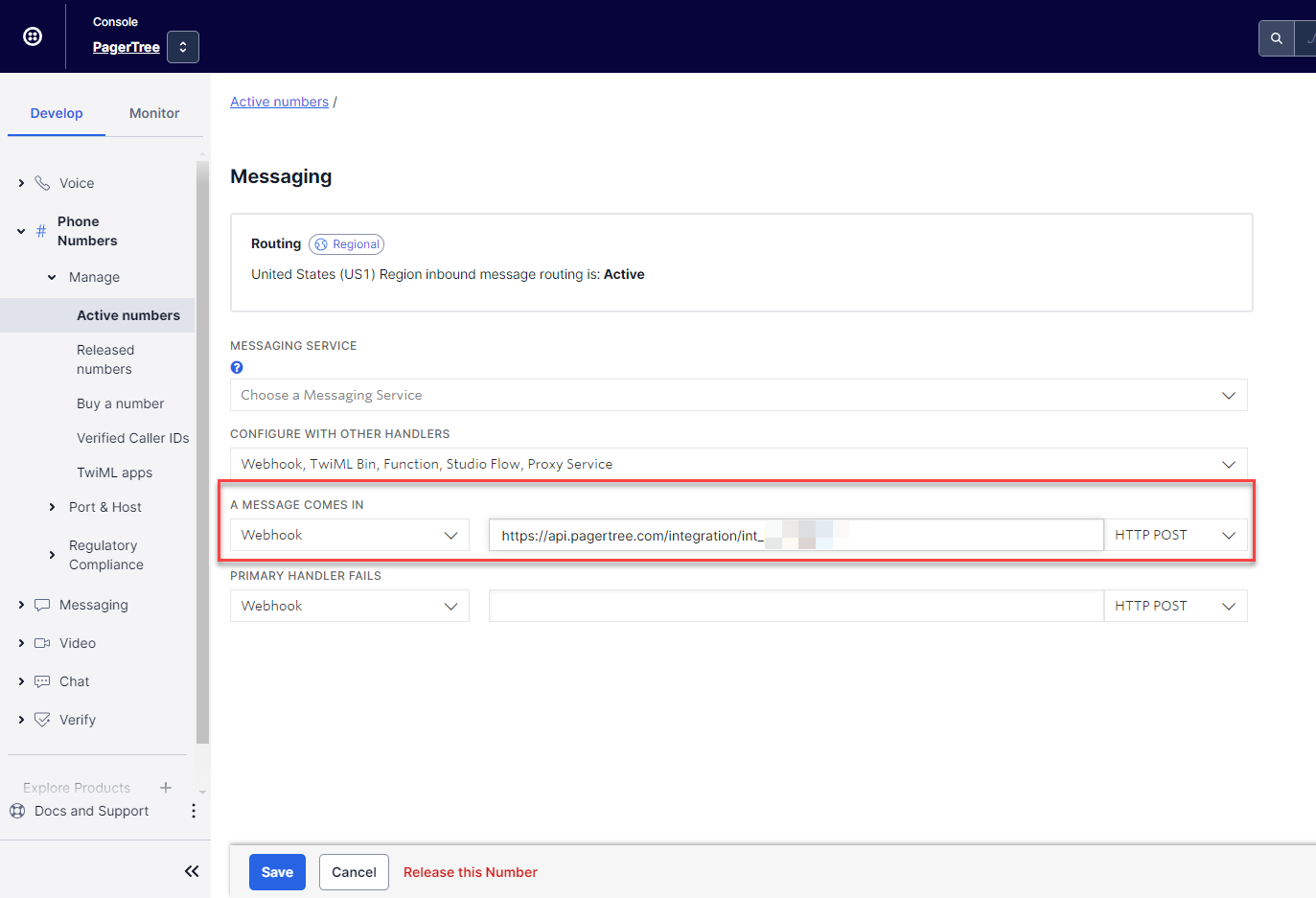 Incoming SMS | PagerTree